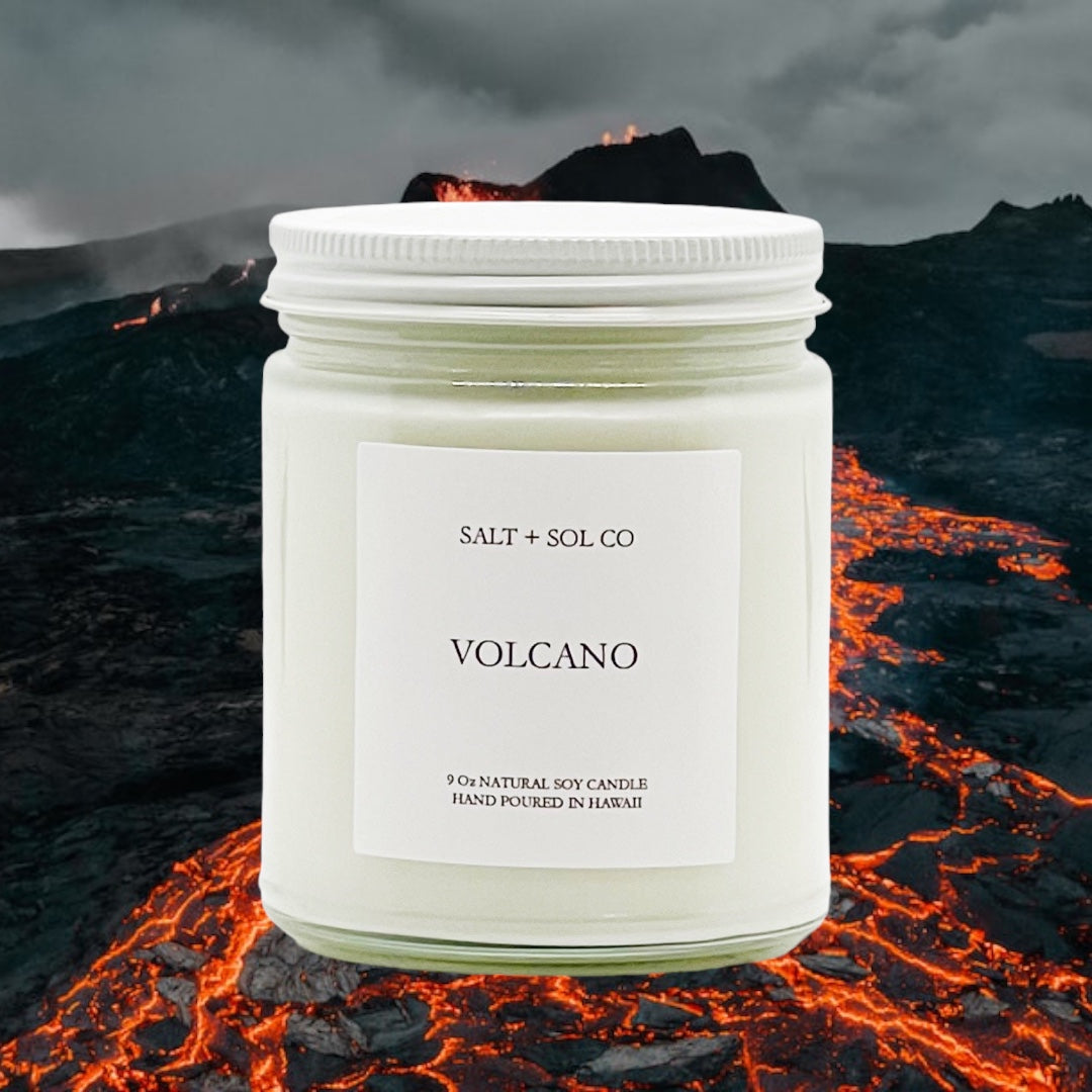 Volcano Scented Candle - 9 oz – SALT + SOL CO